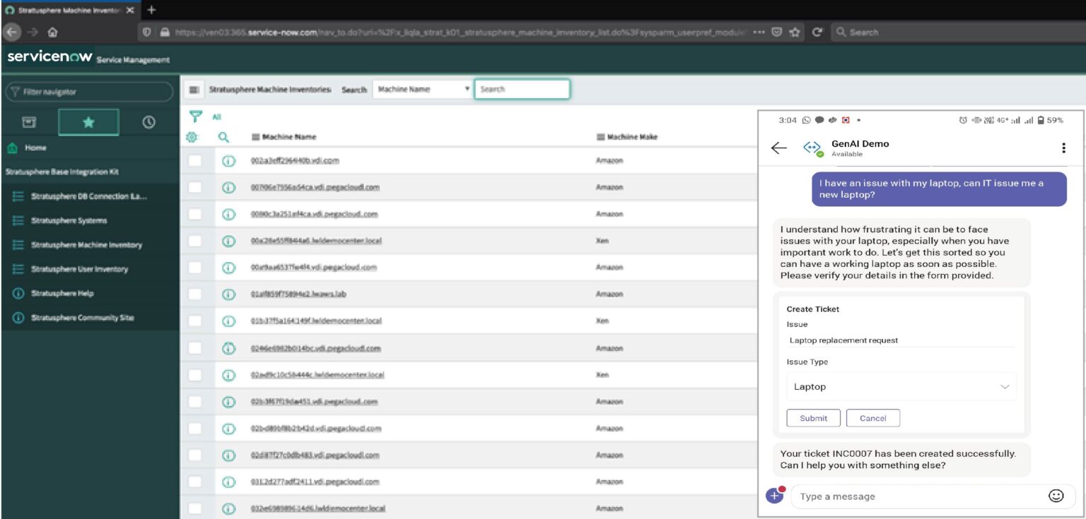 ServiceNow Service Desk with Gen AI and Automation